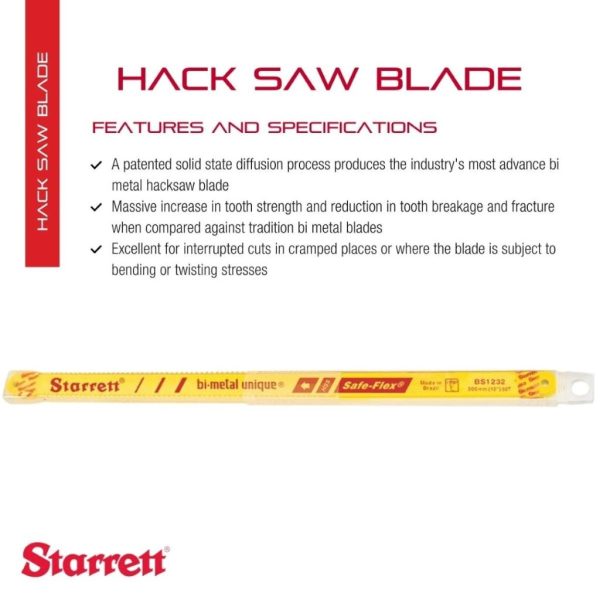 Starrett 12" Bi-Metal Safe-Flex Hacksaw Blades Review - Best USA Tools