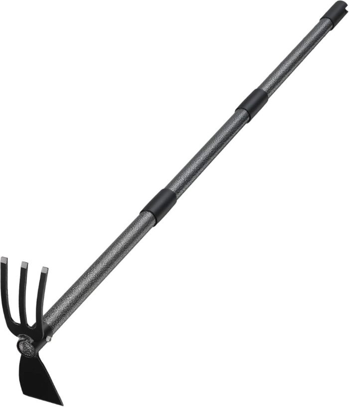 COCONUT 2-in-1 60" Garden Hoe: Long-Handle Weeding Tool - Best USA Tools